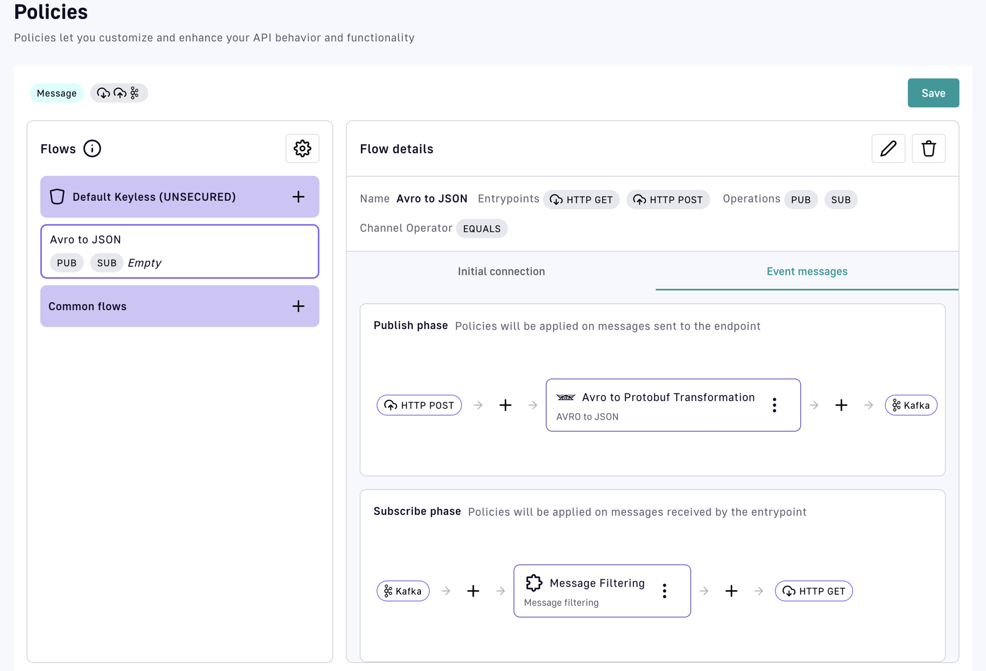 Confluent HTTP/REST proxy vs. Gravitee Kafka proxy
